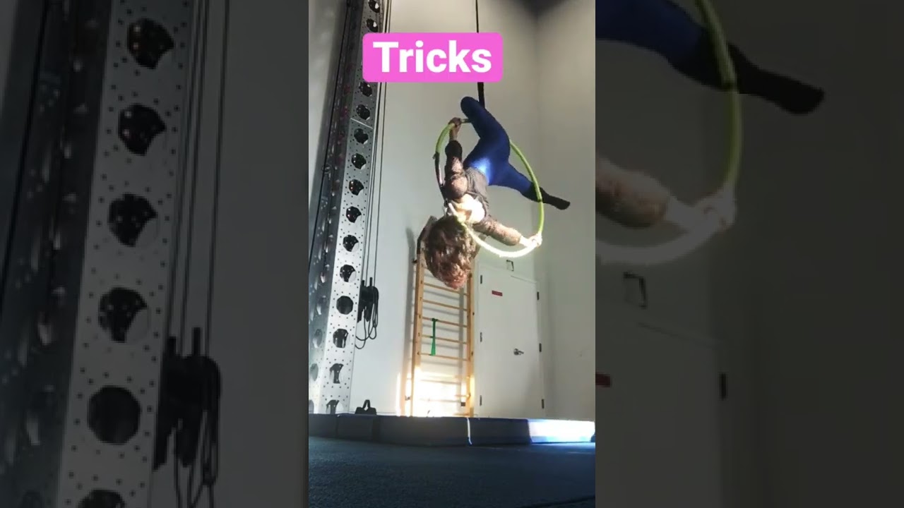 Aerial Hoop Tricks & Spanset Flow 🌸#shorts - AerialFitness