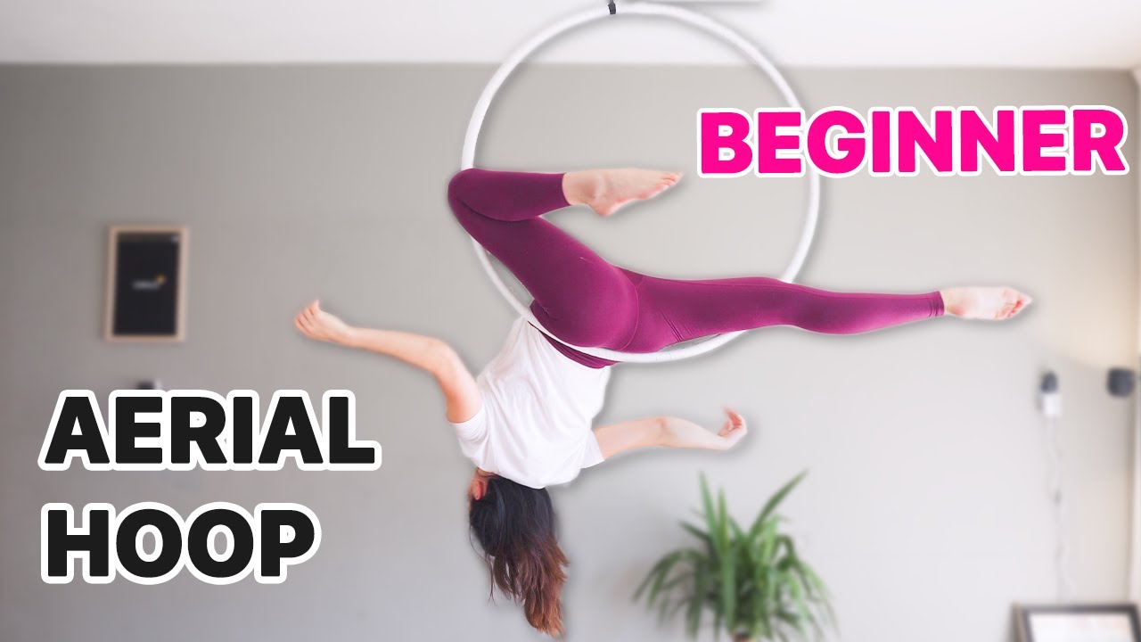 Aerial Hoop Beginner conditioning and EASY combo | aerial practice ...