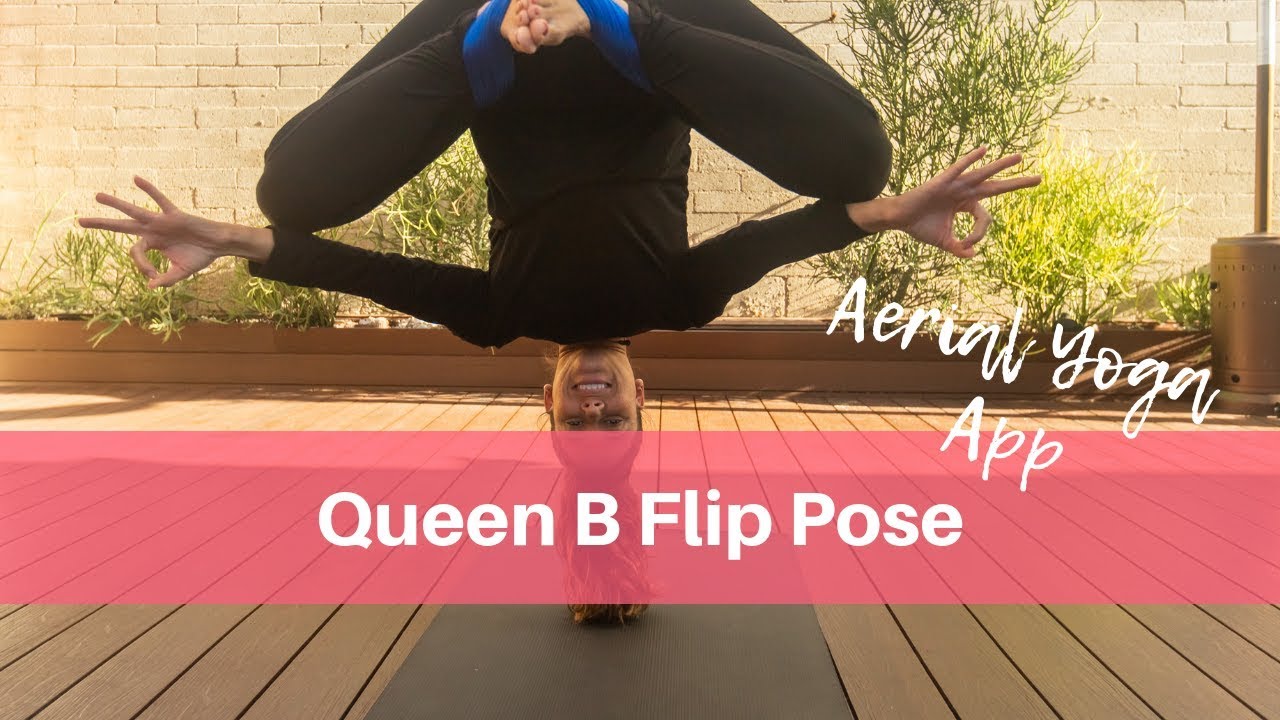 Aerial Yoga Advanced Pose: Queen B Flip - AerialFitness