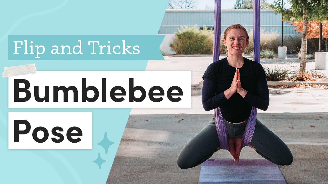 Aerial Yoga Flips and Tricks Tutorial | Bumblebee Pose - AerialFitness