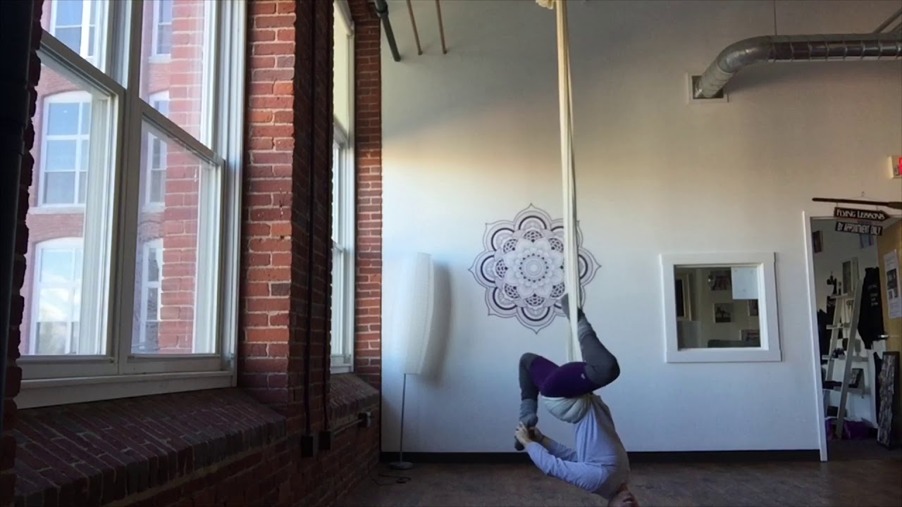 Aerial Yoga Pose Tutorial | Inverted Frog and Pigeon - AerialFitness