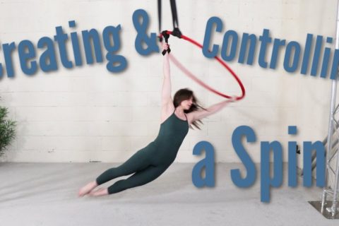 Aerial Hoop TUTORIAL Spanset Stag lyra move top bar - AerialFitness