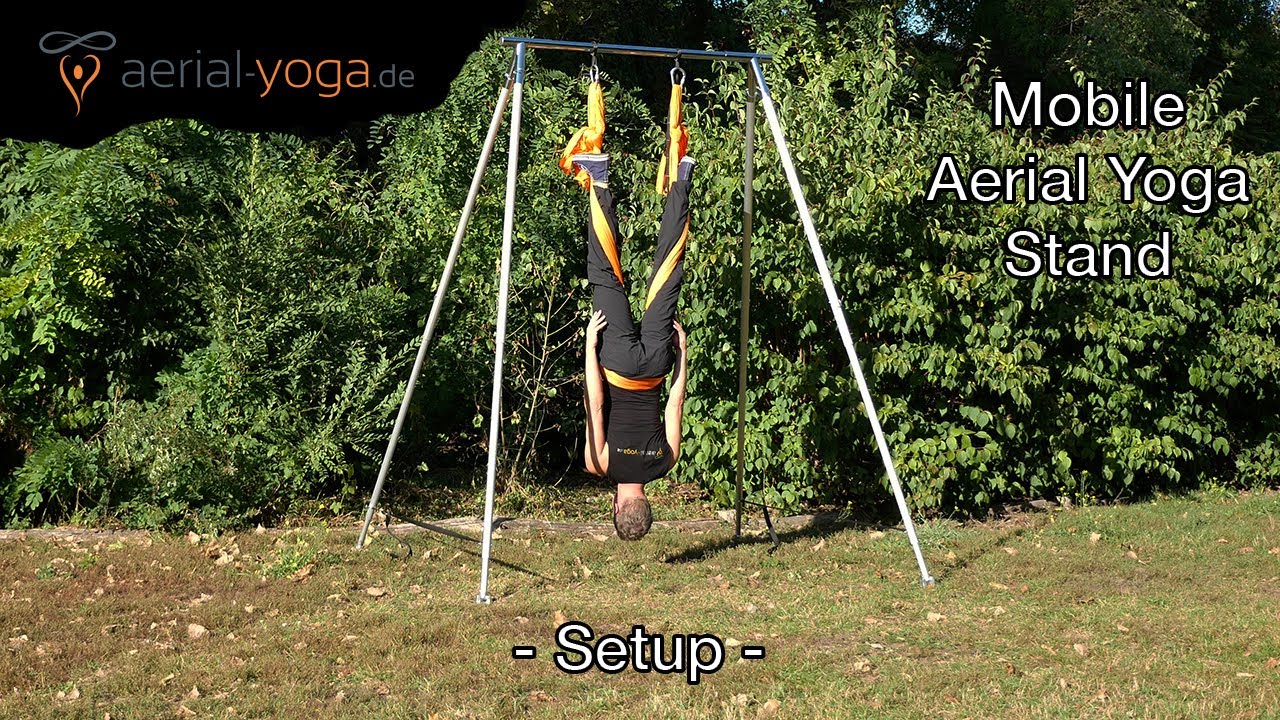 Mobile Aerial Yoga Stand - Setup - AerialFitness