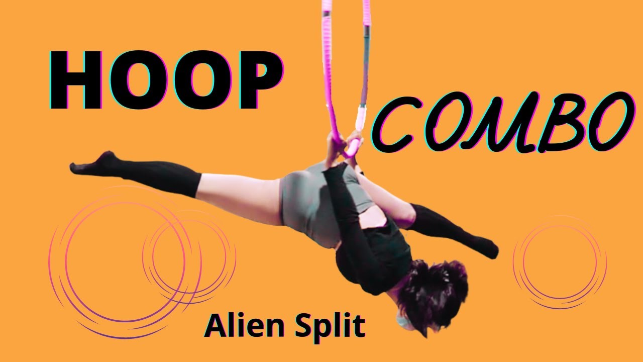 Aerial Hoop Beginner Combo ALIEN SPLIT / Lyra Easy Tutorial - AerialFitness