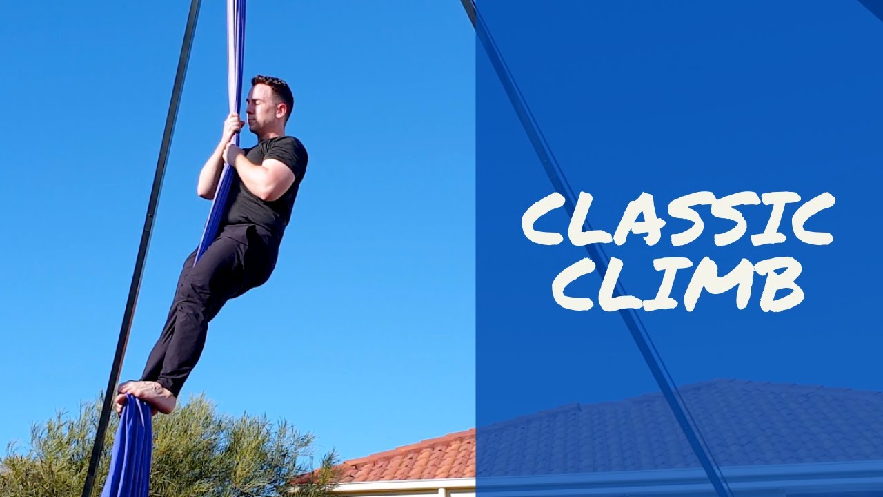 How to Climb Aerial Silks / rope | Classic climb tutorial - AerialFitness