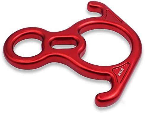 NAXEN 50kN Figure 8 Descender with Bent Ear Belay Device - AerialFitness