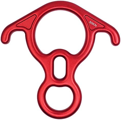 NAXEN 50kN Figure 8 Descender with Bent Ear Belay Device - AerialFitness