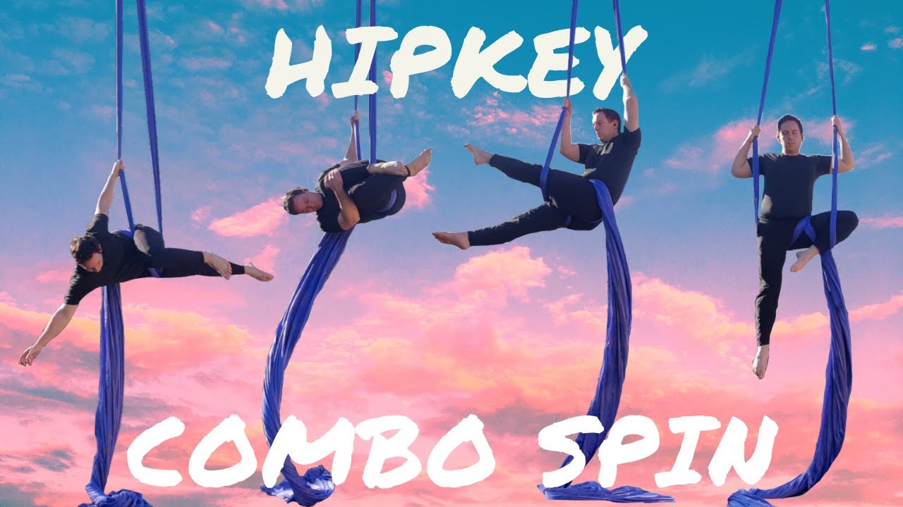 Aerial Silks Basic HIP KEY COMBO SPIN | Easy spin for beginners ...