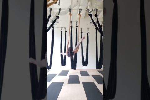 Seahorse Pose Tutorial - Aerial Yoga Class - AerialFitness