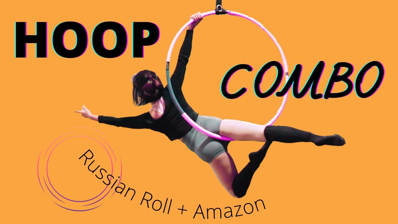 Aerial Hoop Beginner EASY Combo RUSSIAN ROLL / Lyra Tutorial ...