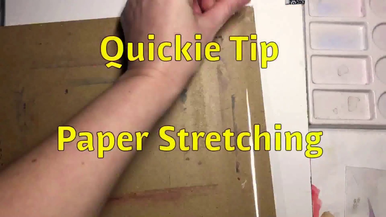 Quick tip- watercolor paper stretching - AerialFitness