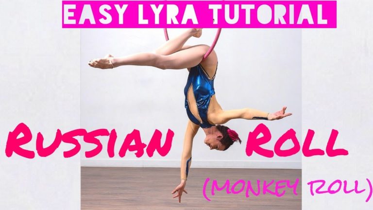 Easy Intermediate AERIAL HOOP (Lyra) Tutorial - RUSSIAN ROLL (Monkey ...