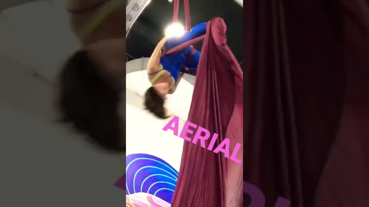 Aerial Silks Cross Back Straddle #shorts - AerialFitness