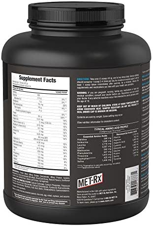MET-Rx Natural Whey Protein Powder, Chocolate Protein Powder, 5 Lb ...