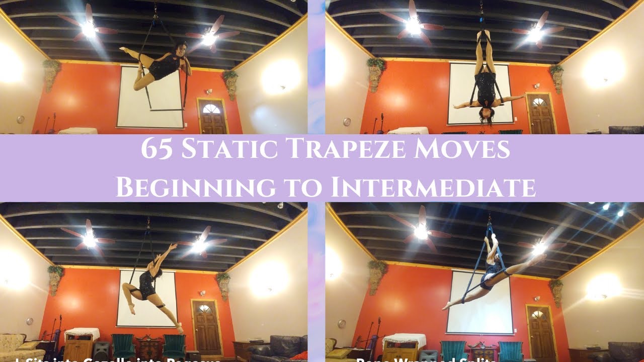 65 Beginning to Intermediate Static Trapeze Moves Tricks Technique Vol ...
