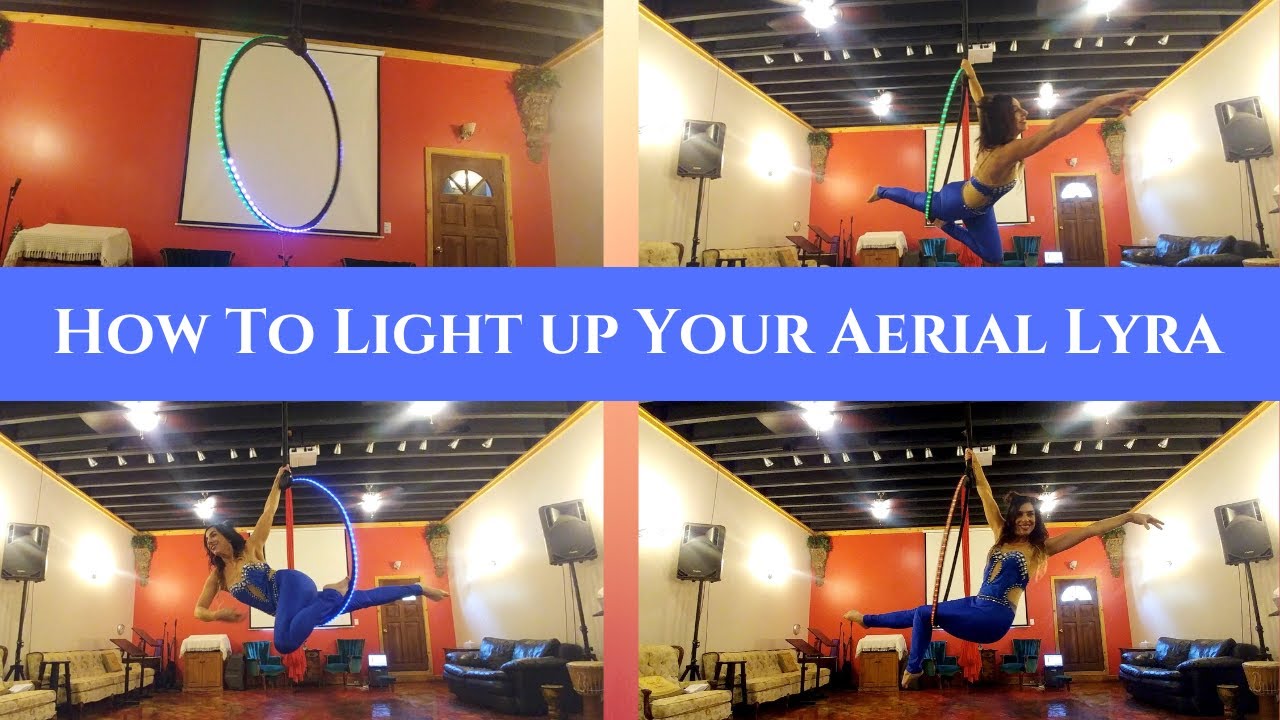 DIY - How to Light Up your Aerial Lyra Hoop - LED Light your Aerial ...