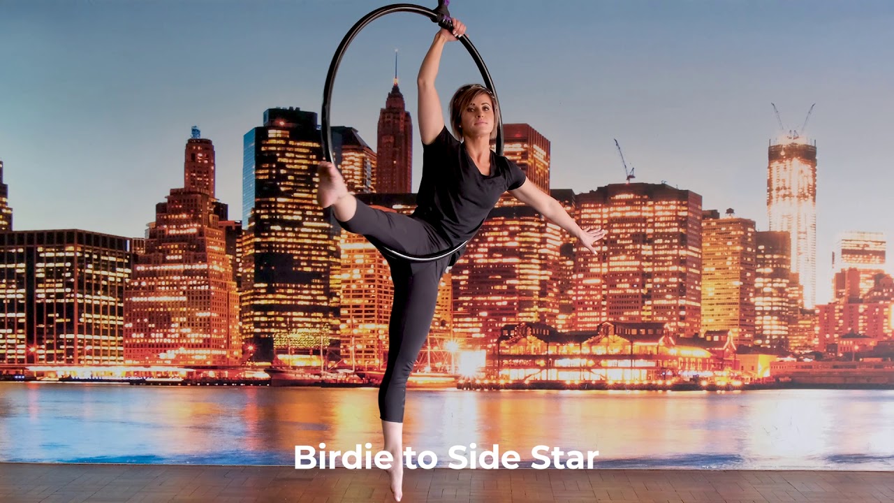 Aerial Hoop Birdie to Side Star - AerialFitness