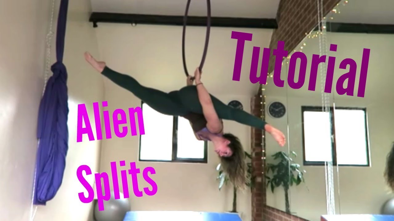 Aerial Hoop Alien Splits Tutorial | UNIQUE AERIALISTS - AerialFitness