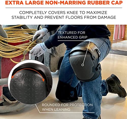 Ergodyne ProFlex 360 Knee Pad, Hinged Design, Hard Shell, Non-Marring ...